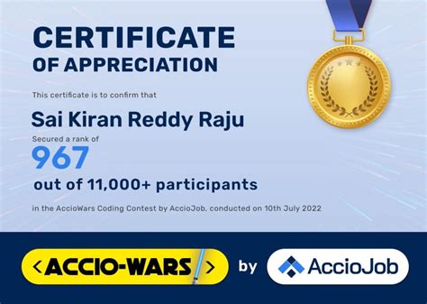codingchallenge acciojob sai kiran reddy raju