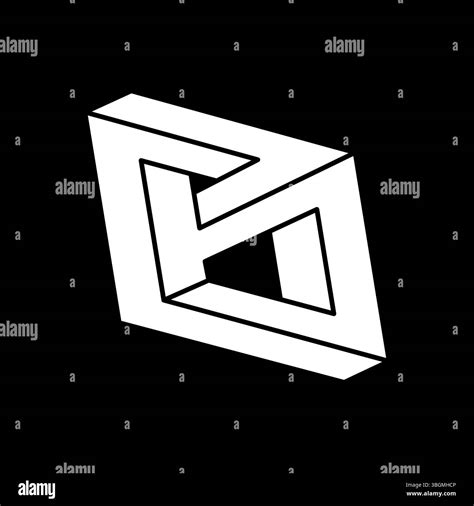 Optical Illusion Shape Optical Art Object Impossible Figures Line Art Unreal Geometry