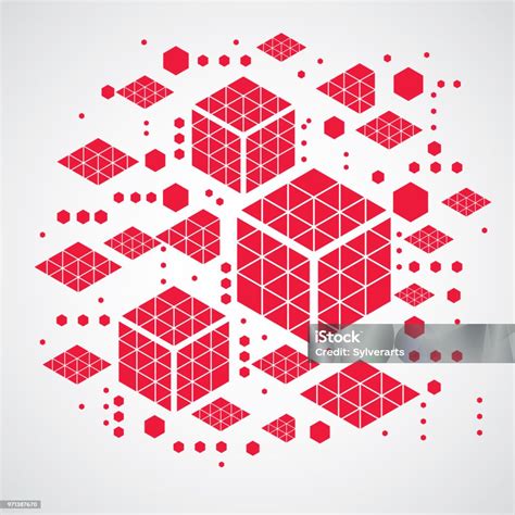 모듈형 바우하우스 벡터 배경 간단한 기하학적 수치에서 만든 같은 육각형 동그라미와 라인 광고 포스터 또는 배너 디자인으로 사용 하기 위해 최고 추상 기계 체계입니다 0명에