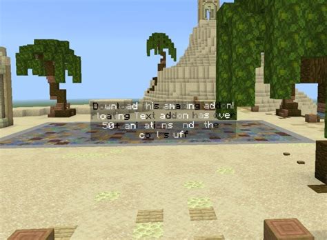 Advanced Floating Text Minecraft Addon