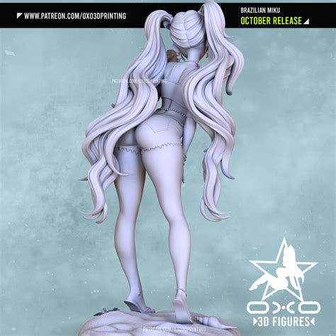 🎲 Brazilian Miku Anime Figure・ 3d File For 3d Printing・cults