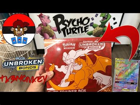 Unbroken Bonds Etb Quest For The Hyper Rare Charizard And Reshiram Tag
