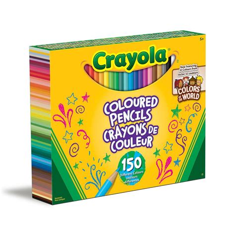 Crayola Coloured Pencils Featuring Colors Of The World 150 Count