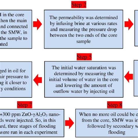 Schematic Diagram Of The Step By Step Core Flooding Test Download Scientific Diagram
