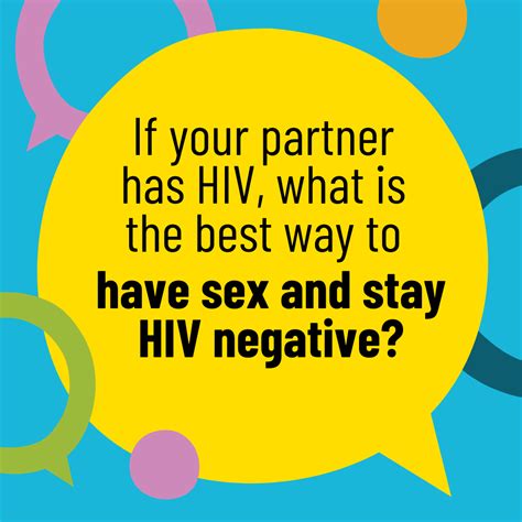 My Partner Has Hiv Can We Have Sex Be In The Know
