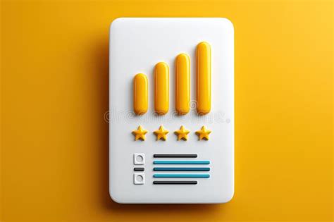 Vibrant Graphic Showcasing Rating System With Bars Indicating Sales Performance And Score Of