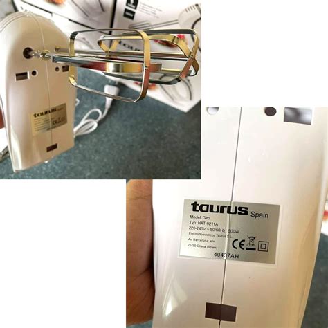 Máy đánh Trứng Cầm Tay Taurus Prima Ver Iii Công Suất 300w Bảo Hành 12