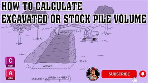 Calculating Stockpile Volume And Excavated Volume In Civil 3d Youtube