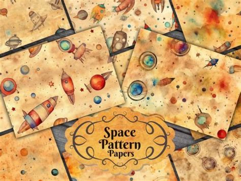 Space Junk Journal Space Patterns Graphic By Sarah · Creative Fabrica