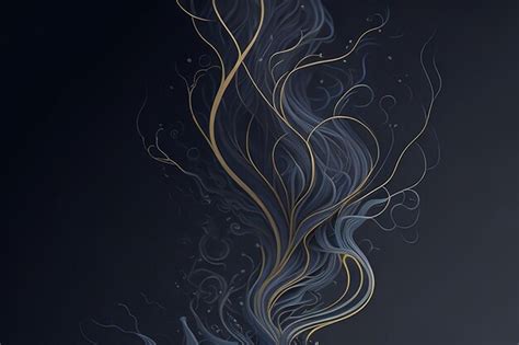 Premium Photo The Mesmerizing Ballet Of Wispy Smoke Tendrils Crafting Alive And Intricate