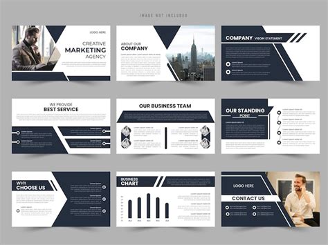 Векторный шаблон корпоративной презентации Бизнес презентация Премиум векторы