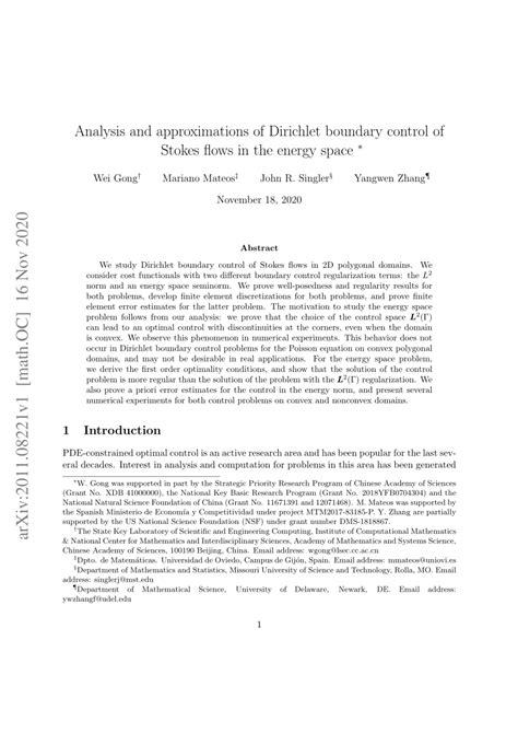 Pdf Analysis And Approximations Of Dirichlet Boundary Control Of