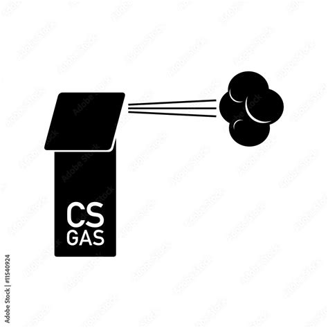 Cs Gas Stock Vektorgrafik Adobe Stock