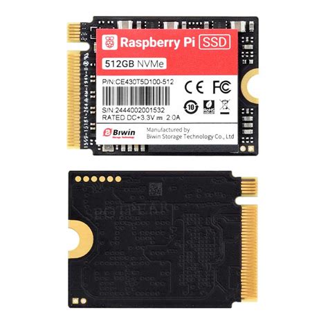 Raspberry Pi 5 Official Original Ssd 256g512g Nvme Pi5 Pcie M2 Gen3 2230