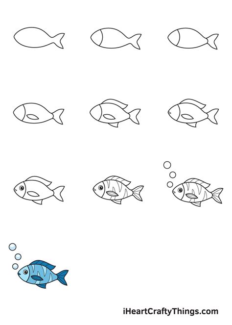 How To Draw A Easy Fish