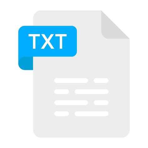Flat Design Icon Of Txt File Format 41023135 Vector Art At Vecteezy