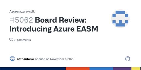 Board Review Introducing Azure Easm · Issue 5062 · Azureazure Sdk