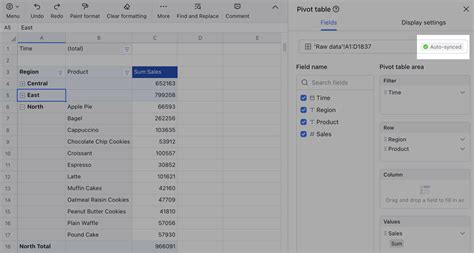 Create And Use Pivot Tables