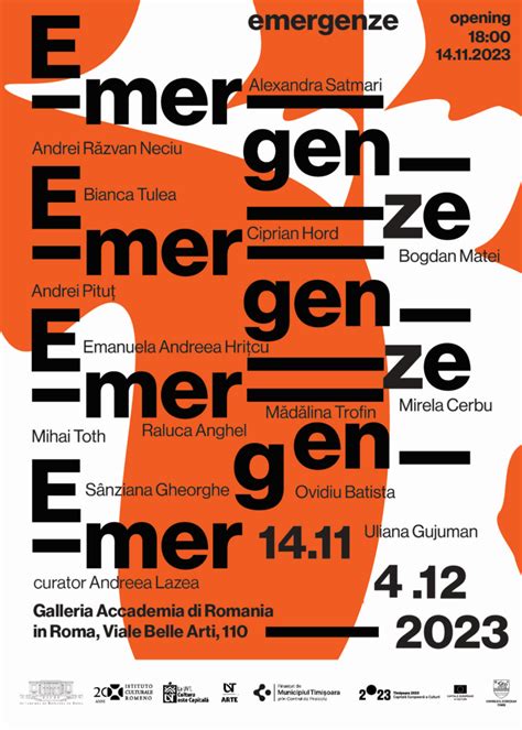 Die Eröffnung Der Ausstellung „emergenze In Der Accademia Di Rumänien In Rom Uvt