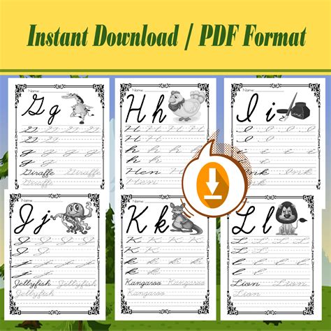 Free Cursive Writing Worksheets For 2nd Grade 50 Cursive Practice