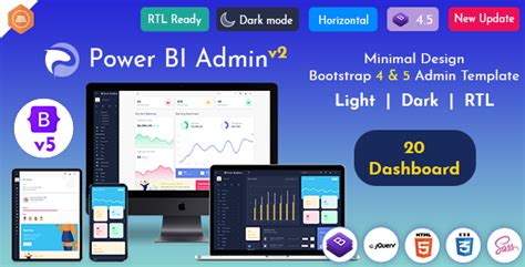 Power Bi Admin Responsive Bootstrap Admin Templates With Ui Framework