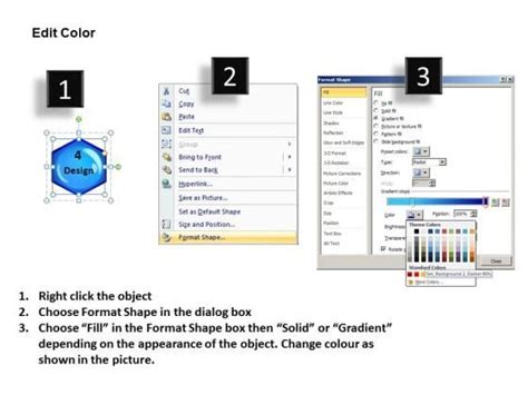 7 Stages Branding Process Powerpoint Slides Hexagon Ppt Templates