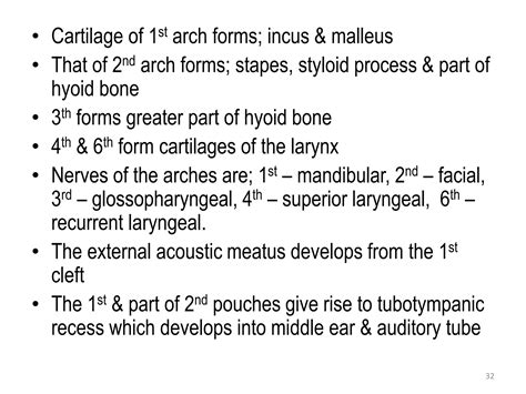 Pharyngeal Arches Pouches And Clefts 1pptx