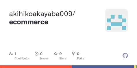 GitHub Akihikoakayaba Ecommerce
