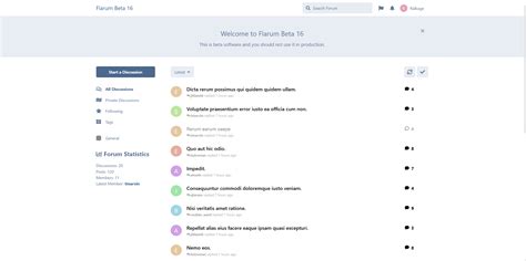 Fof Forum Statistics Widget By Friends Of Flarum Flarum