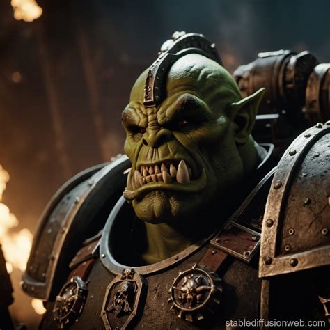 Warhammer 40000 Ork Nob Celebrates Birthday With Frends Prompts