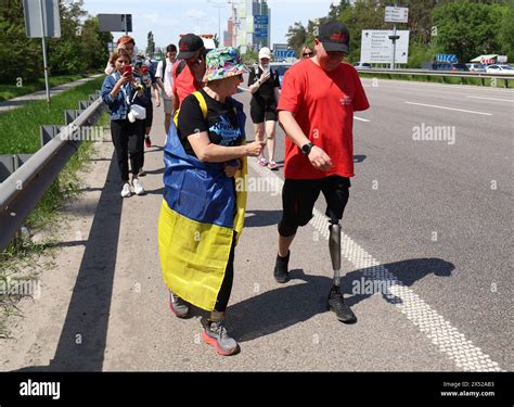 Non Exclusive Ukrainian Armed Forces Veteran Serhii Khrapko C Whose Left Leg And Arm Have