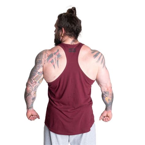 Better Bodies Essential T Back V2 Maroon Urban Gym Wear