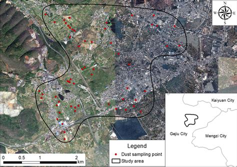 Spatial Distribution Of Sampling Points Download Scientific Diagram