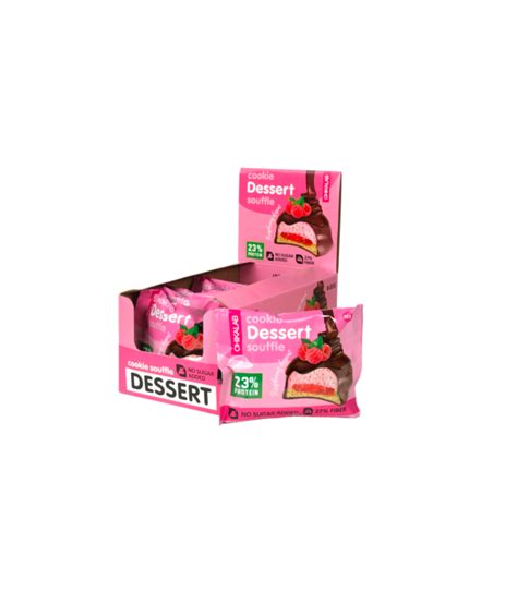 DESSERT CHIKALAB Печенье с начинкой и суфле Малиновый десерт 55г
