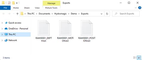 Export Comma Separated Values Formatted Files Hydromagic Manual