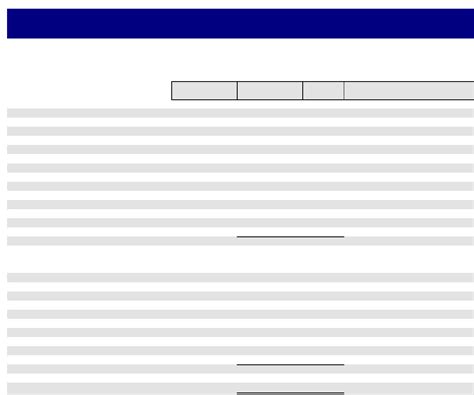 Free Start Up Capital Estimate Template Xltx 51kb 1 Pages