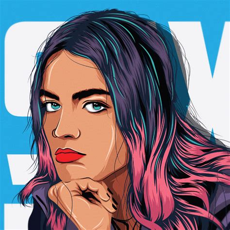 Emma Mackey Portrait Illustrationsex Education On Behance