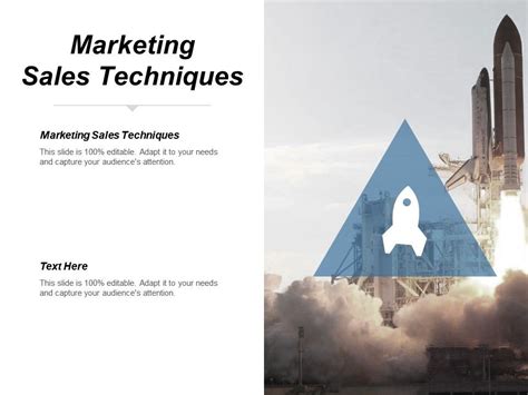 Marketing Sales Techniques Ppt Powerpoint Presentation Professional Icon Cpb Powerpoint