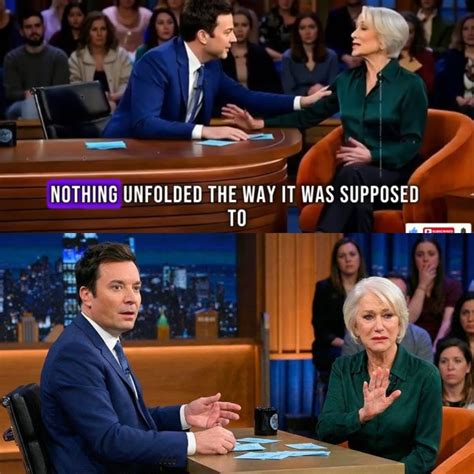 Jimmy Fallon Shocked When Helen Mirren Suddenly Stops Interview After