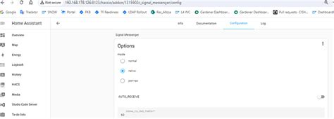 Unable To Receive Messages Using Signal Messenger Addon From App Signal Phone To Ha