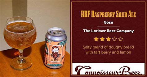 Rbf Raspberry Sour Ale The Larimer Beer Company Absolute Beer