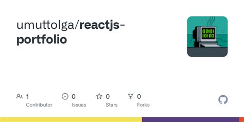 GitHub Umuttolga Reactjs Portfolio