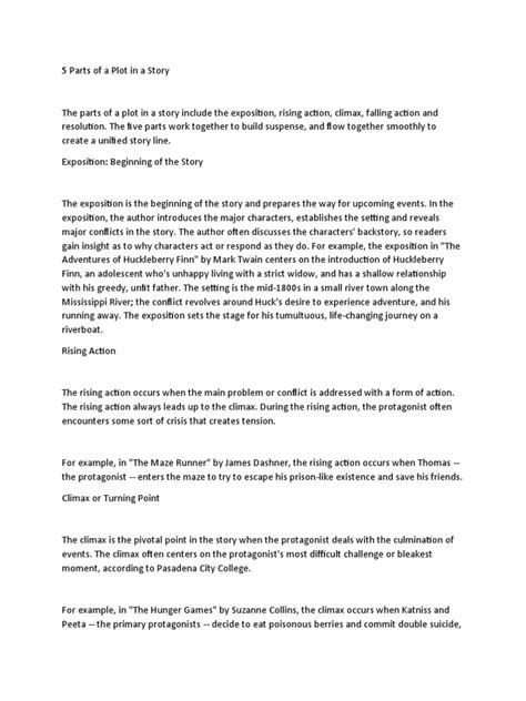 parts of plot pdf plot narrative huckleberry finn