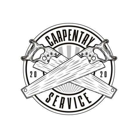 Carpentry Service Badge Logo Design 46408161 Vector Art At Vecteezy
