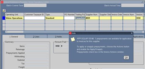 Prepayments In Oracle AP Erpbabes