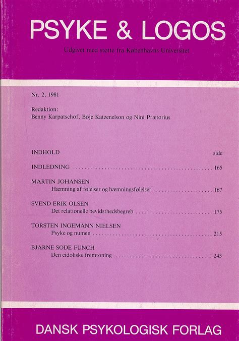 Arkiver Side 4 Psyke And Logos