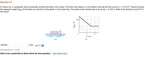 solved question 14 in figure a a rectangular block is