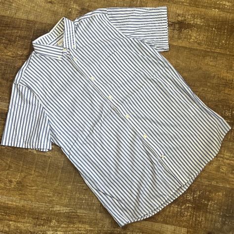Gap Shirts Gap Mens Shortsleeve Buttonup Shirt Large Tall Casual