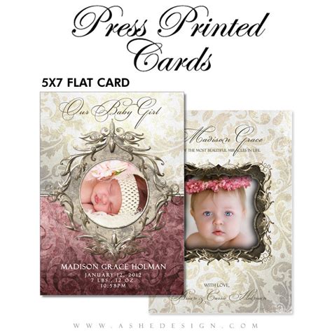 Ashe Design 5x7 Flat Card Mockup Ashedesign