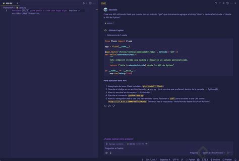 Creación De Una Api En Python Con Flask Y Swagger Usando Copilot